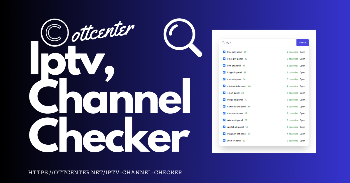 Search for a channel IPTV on each iptv servers OTT Center